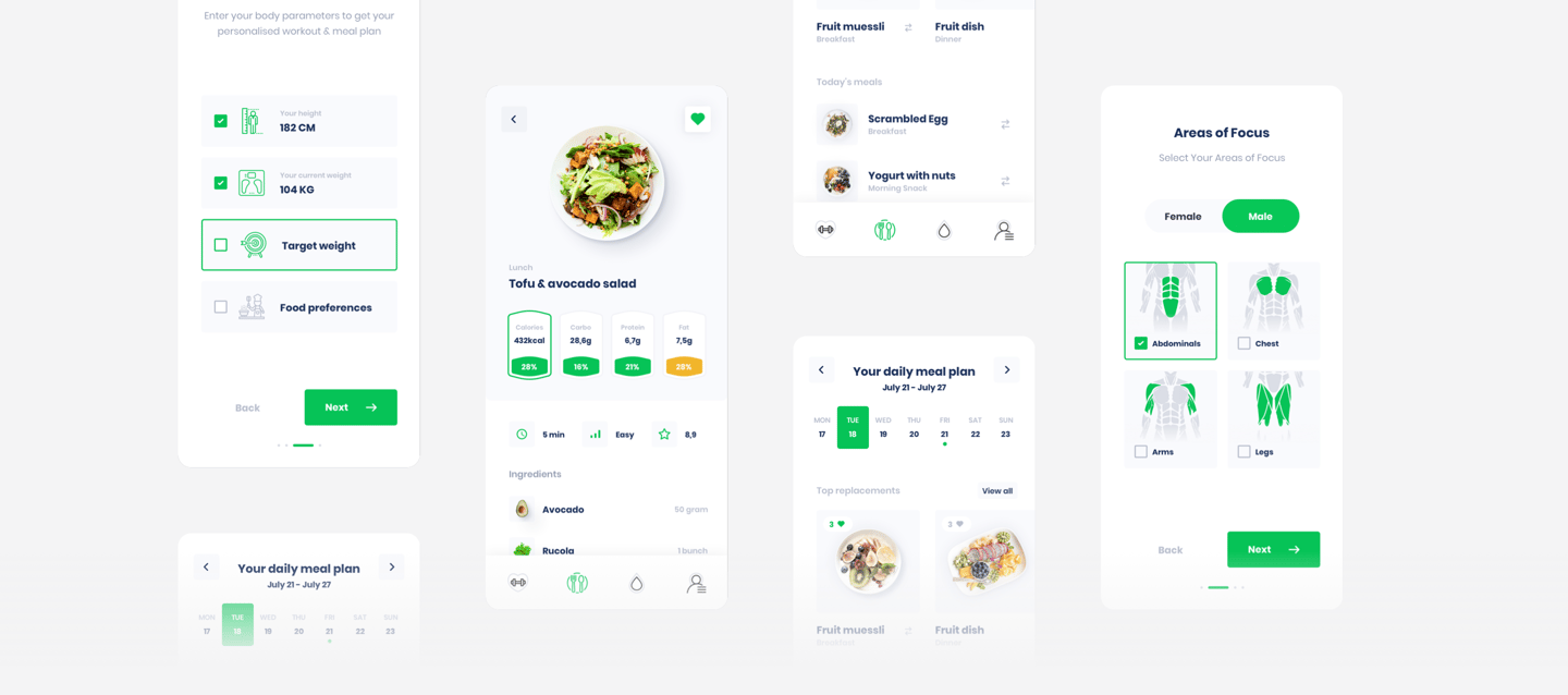 FitNete: mobile UX/UI design case study