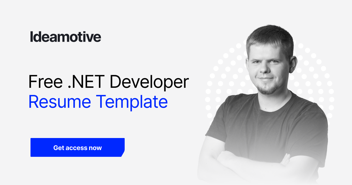 Free .NET Developer Resume Template